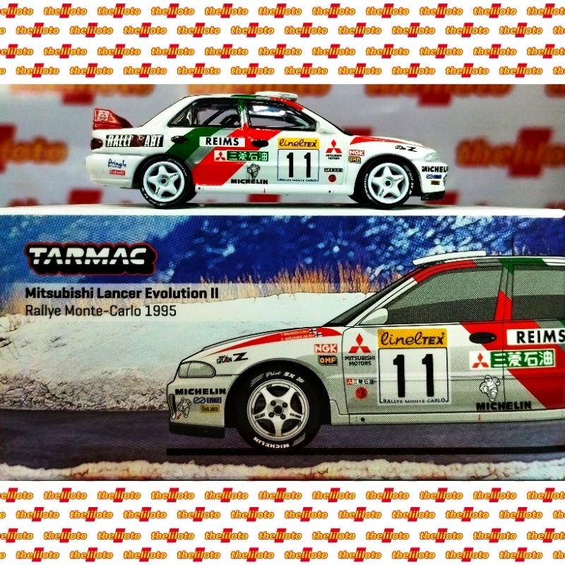 Jual TARMAC MITSUBISHI LANCER EVOLUTION II RALLYE MONTE CARLO 1995 11 2 ...