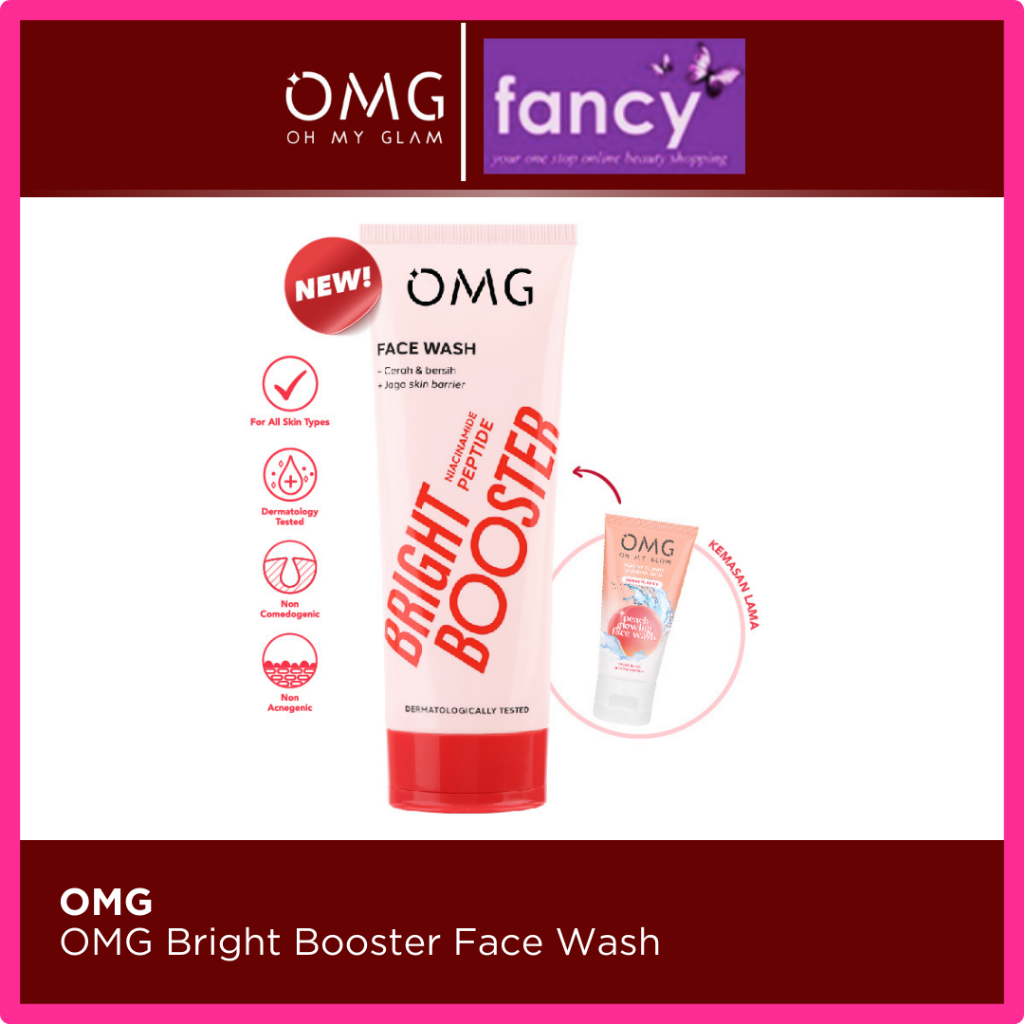 Jual OMG Oh My Glow Bright Booster Face Wash 50 & 100 ml | Untuk Semua ...