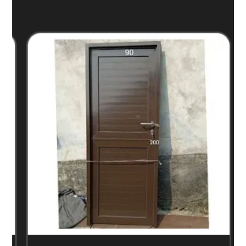 Jual 1 set pintu alumunium spandrel double model koboi ukuran 87x200 ...