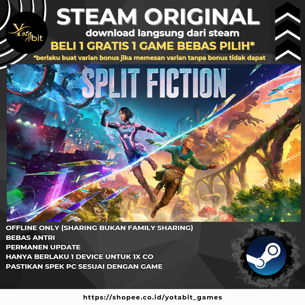 Jual Split Fiction PC Game Sharing Original Offline | Shopee Indonesia