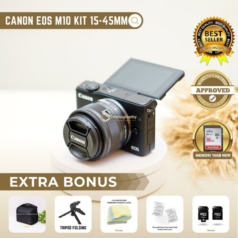 Jual Kamera Canon M10 Kit Camera Mirrorless Normal Siap Pakai Bergaransi | Shopee Indonesia