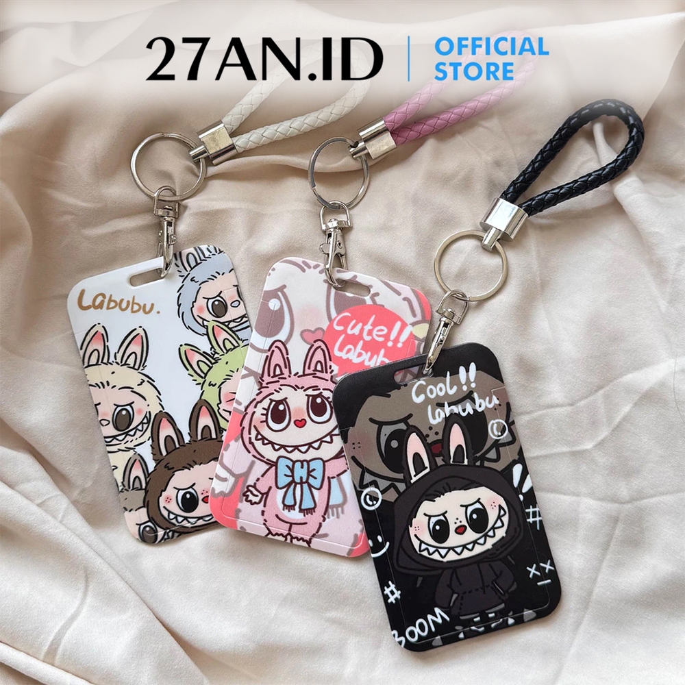 Jual (27AN.ID) Name Tag ID H780 Card Layard Holder Motif Labubu Kawaii ...