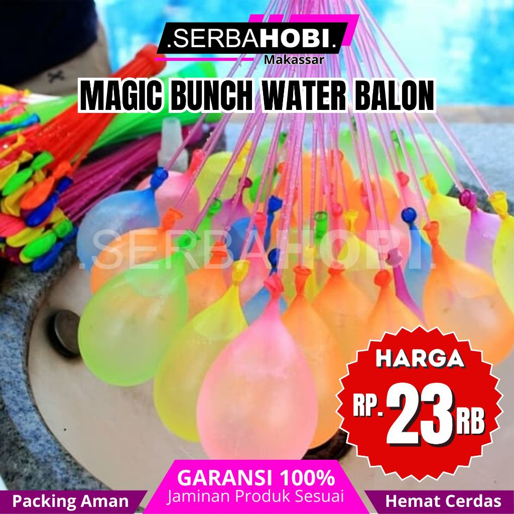Jual Magic Bunch Water Balloon 111 pcs Balon Air Mainan Perang Bom ...