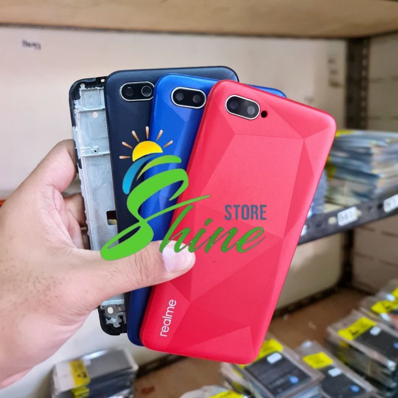 Jual Casing Housing Fullset Backdoor + Frame LCD HP Realme C2 RMX1941 ...