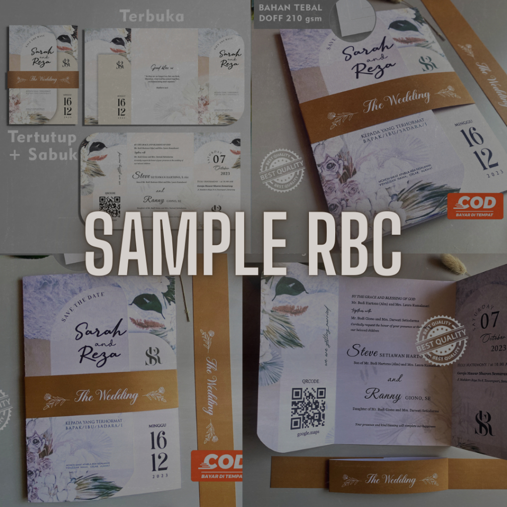 Jual SAMPLE UNDANGAN PERNIKAHAN / RBC | Shopee Indonesia