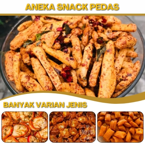 Jual Snack Jadul Basreng Stik Pang Pang Balado Emping Blinjo Kerupuk ...