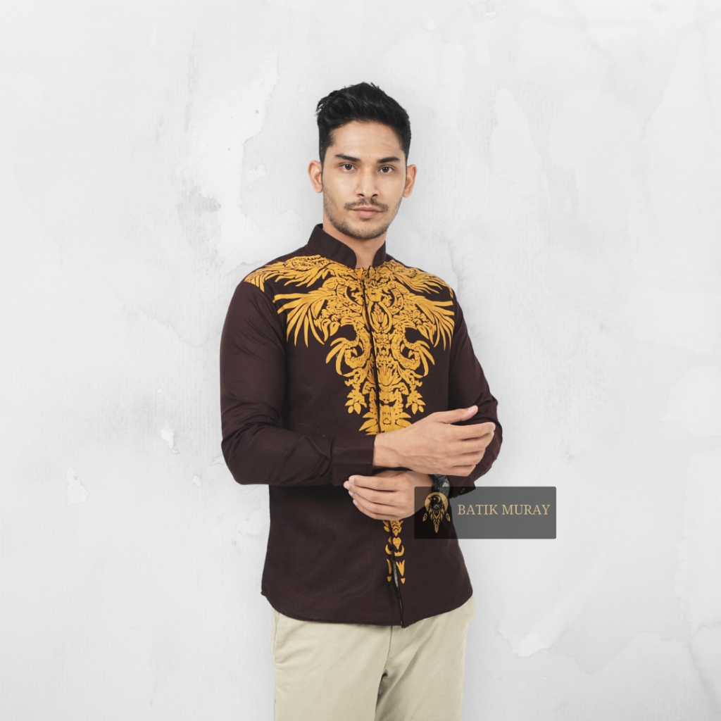 Jual Koko Batik Muray Motif Nawasena Kemeja Batik Slimfit Katun Premium ...