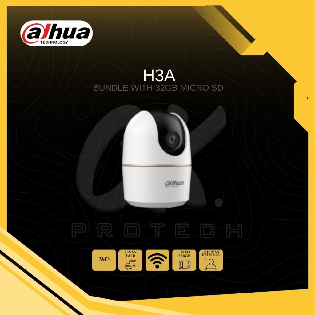 Jual Dahua CCTV indoor PAN/TILT WIFI Camera H3A Hero A1 3MP | Shopee ...