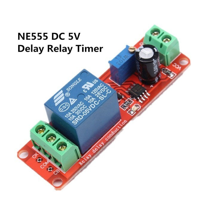 Jual RED DC 5V Delay Timer Switch Relay 1-10 sec Adjustable NE555 Module | Shopee Indonesia