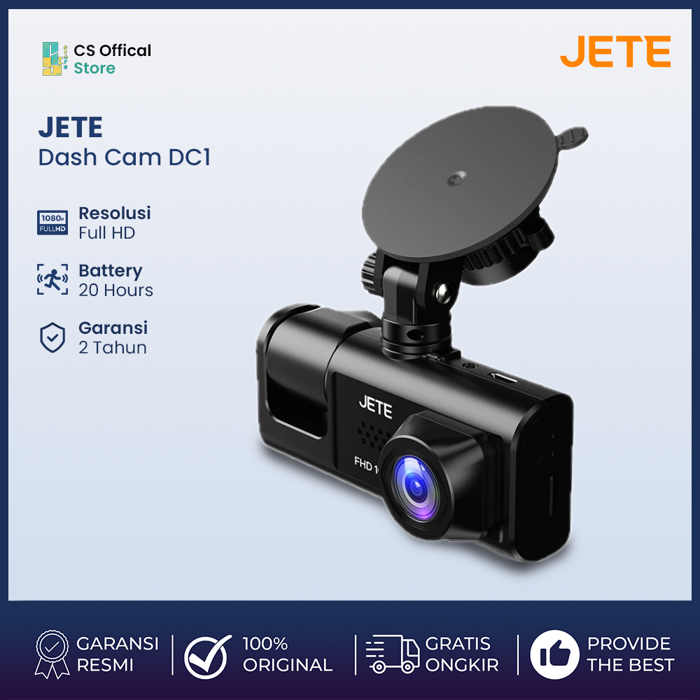 Jual JETE Dashcam DC1 1080p Full HD Night Vision G-Sensor 24 Hours ...