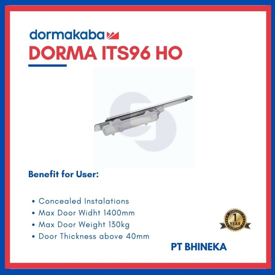 Jual Dorma ITS96 HO EN3-6 dormakaba ITS 96 Hold Open EN 3-6 | Shopee ...