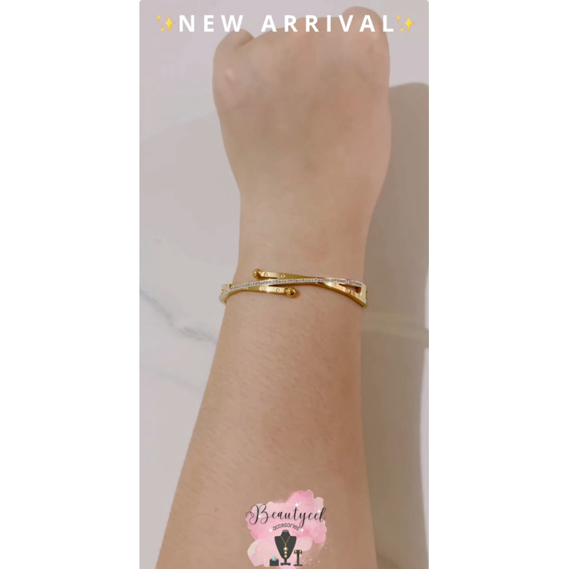 Jual Gelang titanium gold bangle cartier silang | Shopee Indonesia