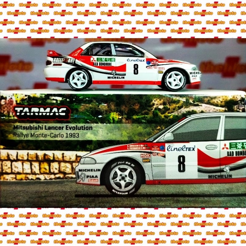 Jual TARMAC MITSUBISHI LANCER EVOLUTION RALLYE MONTE CARLO 1993 8 EVO ...