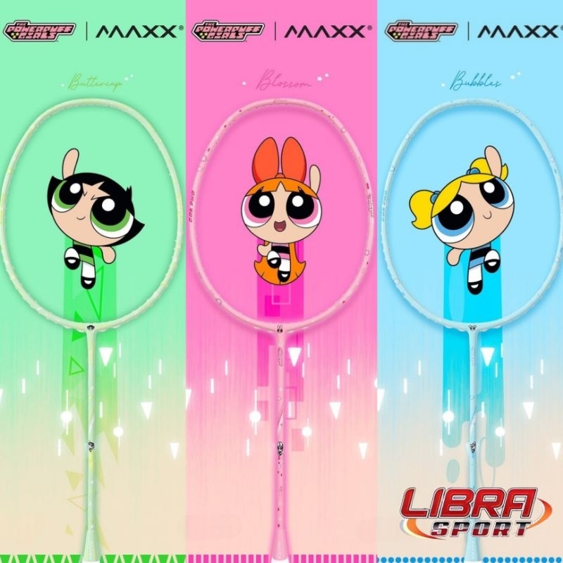 Jual Raket Badminton MAXX Power Puff Girls Series | Shopee Indonesia