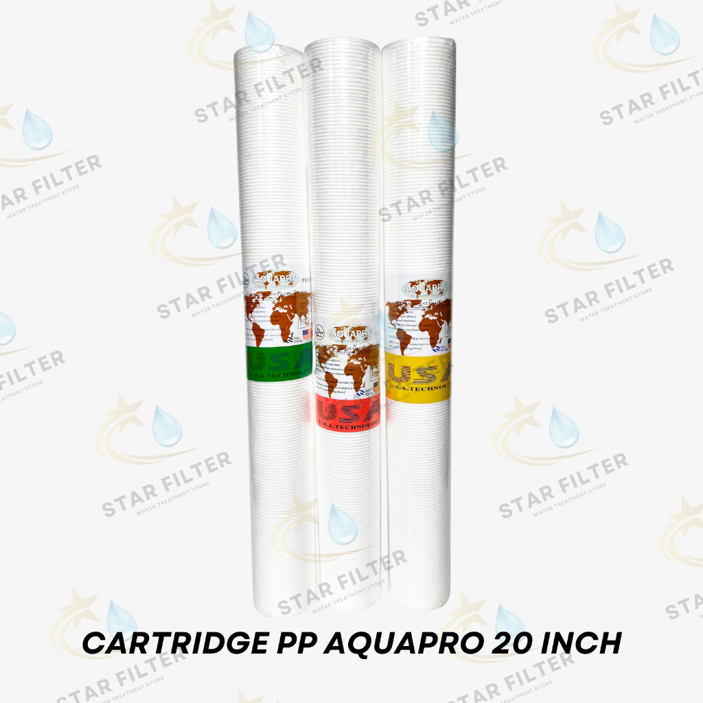 Jual Sedimen Cartridge PP Aquapro 20 Inch - 01/03/05 / Filter Air / Reverse Osmosis | Shopee ...