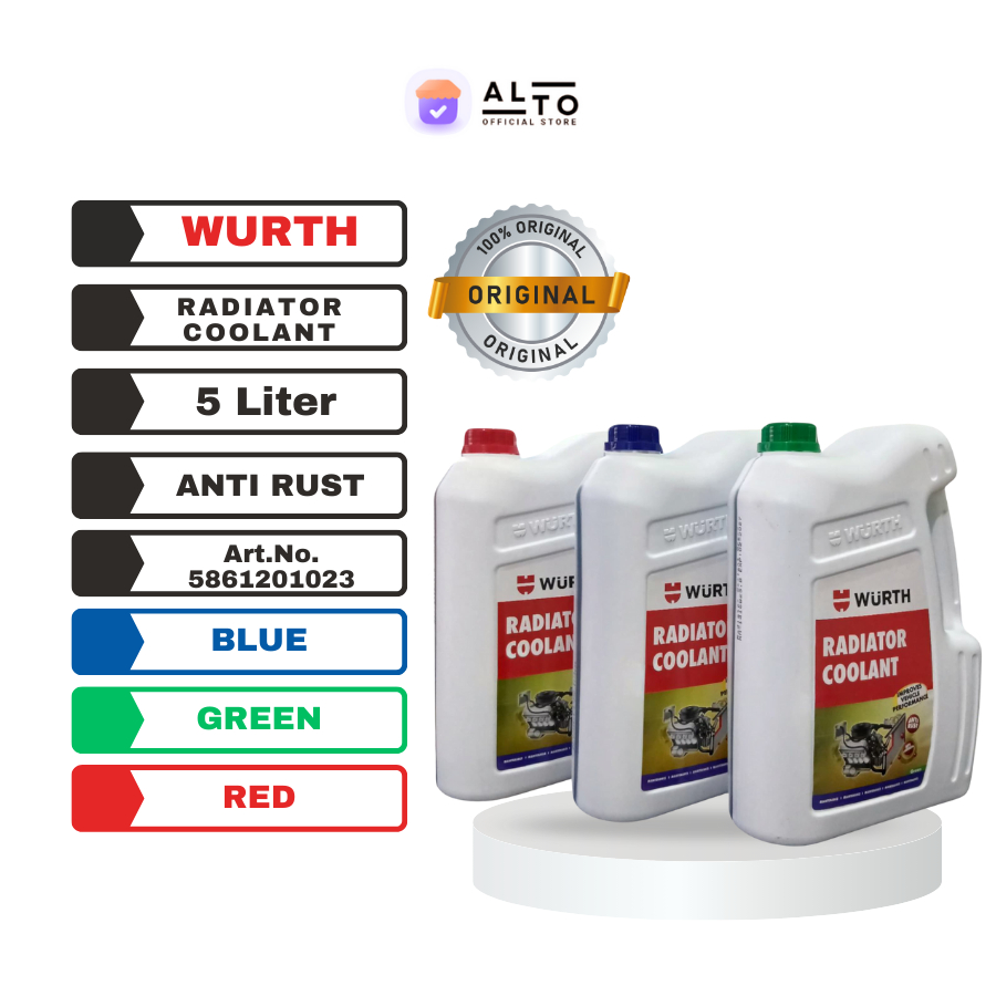 Jual Wurth Air Radiator Coolant Anti Rust Cairan Pendingin Mesin Galon ...
