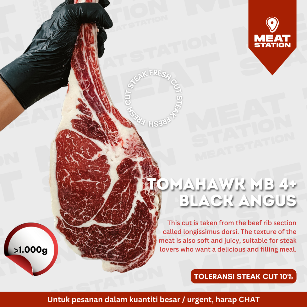 Jual Tomahawk MB 4+ Black Angus / Potong 1 Tulang / Beef Steak Import ...
