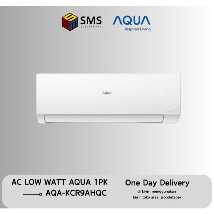 Jual AQUA Elektronik Air Conditioner Low Watt AC 1PK AQA-KCR9AHQC ...