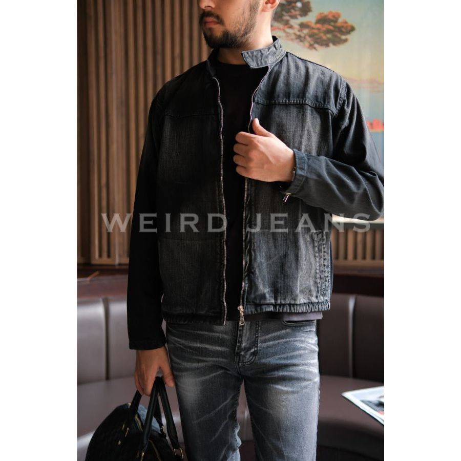 Jual Weird Jeans - Jacket Richman Black - Jacket Jeans Regular Fit Pria ...