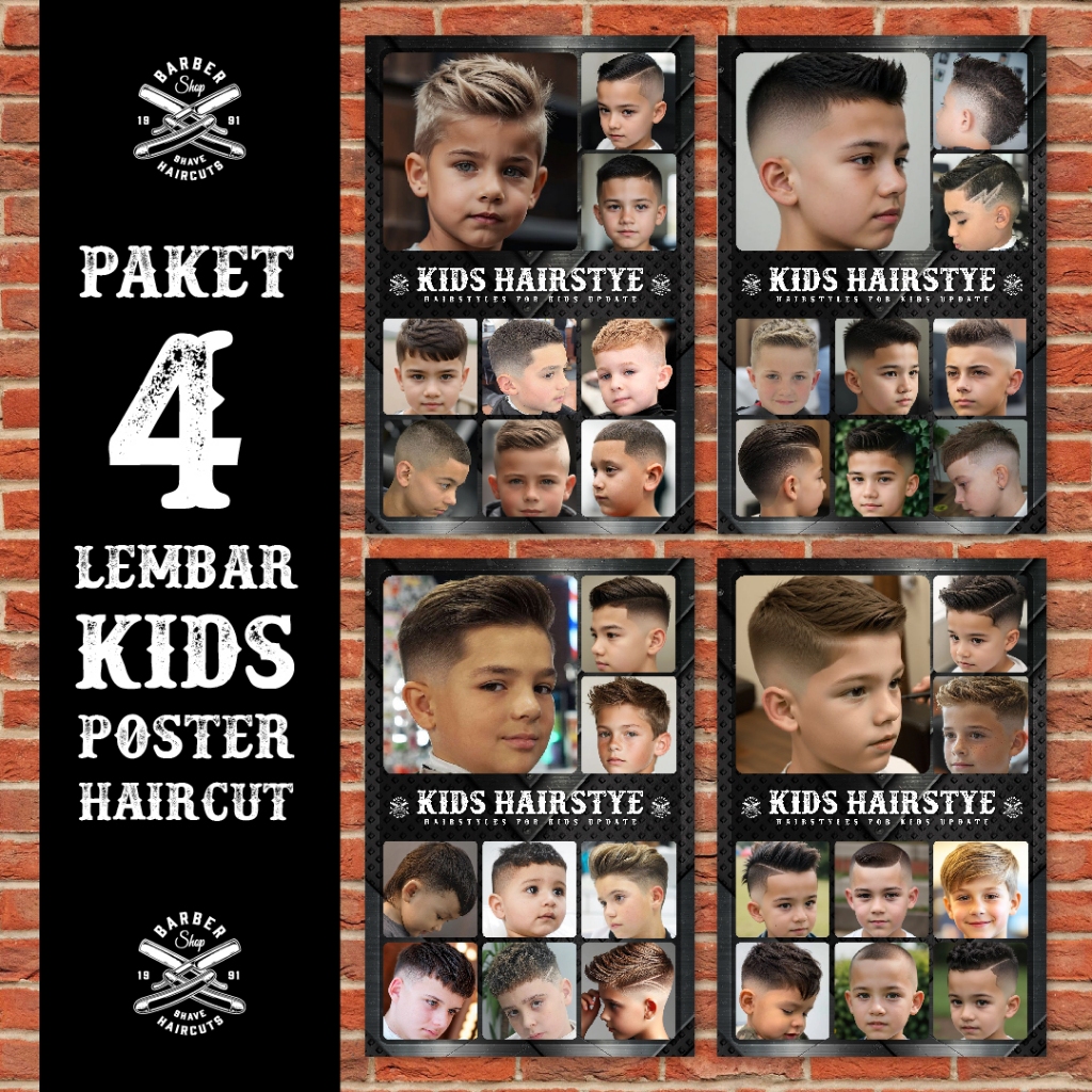 Jual 4 Poster Besar Katalog Gaya Rambut Anak Uk. 34x48cm - Kids ...