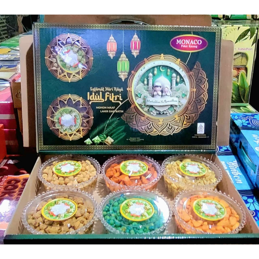 Jual Apazada - Kue Kering Lebaran Monaco Kacang Halal / Hampers Kue ...