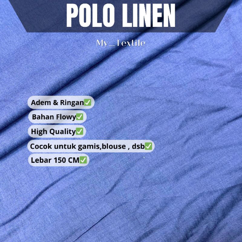 Jual KAIN POLO LINEN / POLOLINEN / POLOSAN / SERAGAM / ARISAN / TERBARU ...
