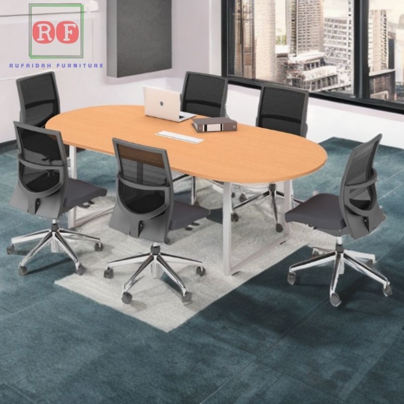 Jual Meja Meeting 6 Orang Meja Rapat Minimalis Partisi Kantor Meja ...
