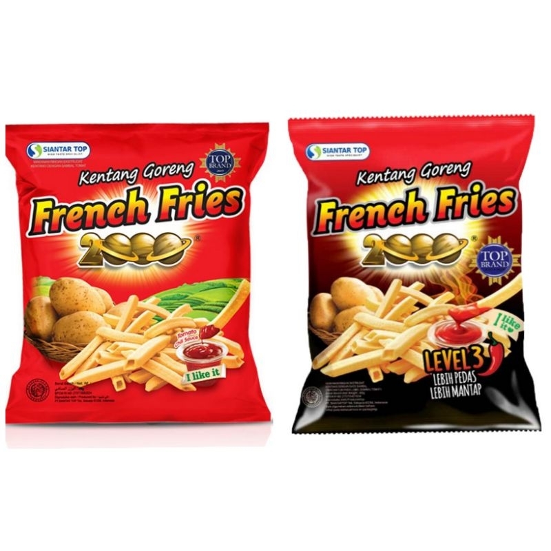 Jual French Fries 2000 Kentang Goreng Snack Makanan Ringan 62 g ...