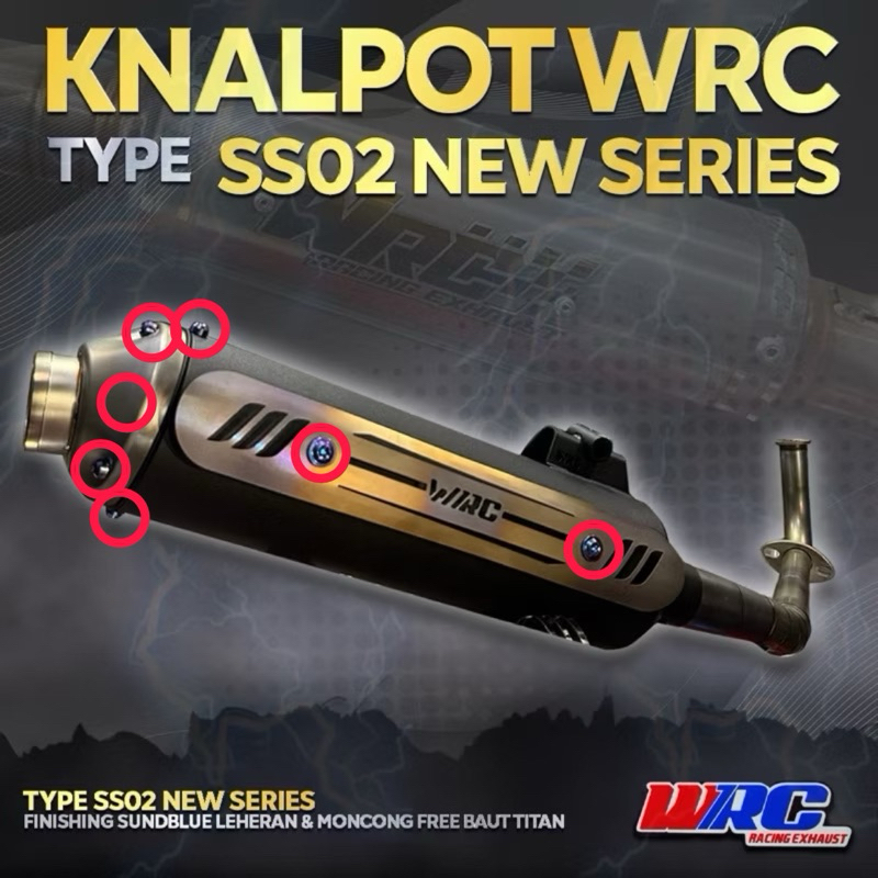 Jual Baut titanium set knalpot wrc ss02 | Shopee Indonesia