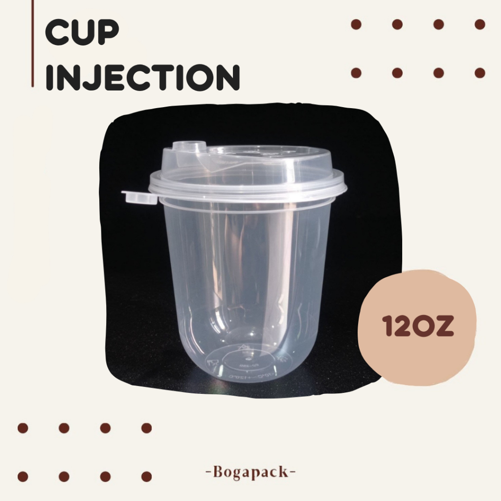 Jual Cup Injection 12oz / cup minuman / cup kekinian / cup gelas / gelas cup / cup gelas kopi ...