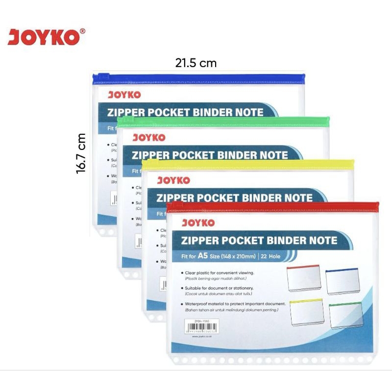 Jual Map Zipper A5 Joyko ZPNB-111 (1pcs) | Shopee Indonesia