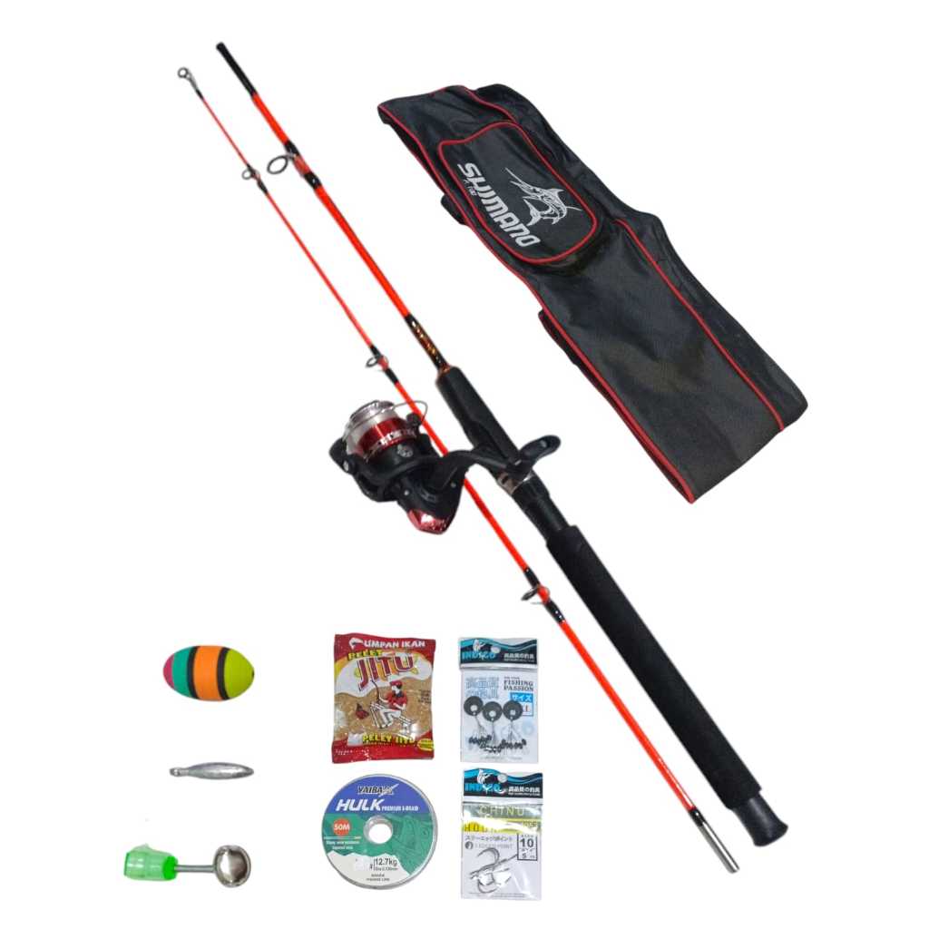 Jual Set Pancing Laut Termurah Max drag 20 KG (Fiber Solid) Reel Spool ...