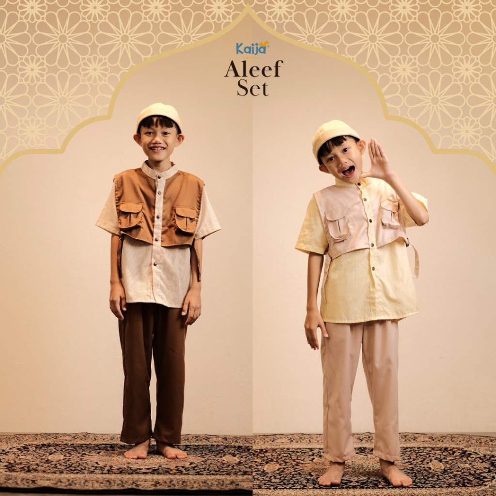 Jual ALEEF Set / Kemeja Koko Anak Set/Baju Muslim Anak/Set Muslim Koko ...