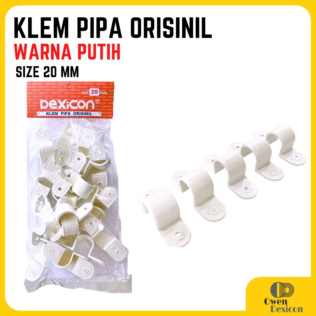 Jual Klem Pipa 20 Inch Clamp Pipa PVC Conduit Listrik Ukuran 20 MM ...