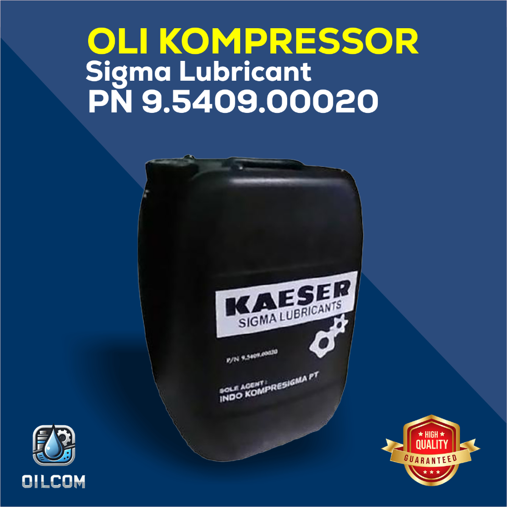 Jual OLI KOMPRESOR KAESER SIGMA OIL COMPRESSOR LUBRICANT CCNPN 9.5409. ...
