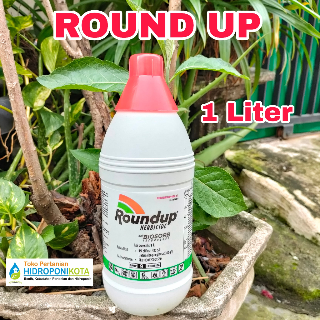 Jual Herbisida ROUNDUP 1 LITER / Round up- ORI 100% - Obat Pembasmi ...