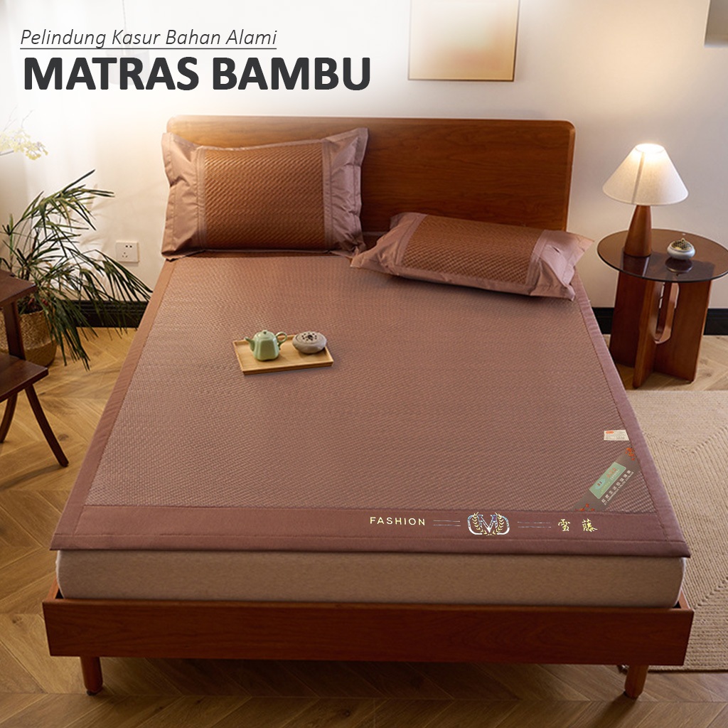 Jual Tikar Bambu Pendingin Kasur Alami (FREE BAG) Alas Kasur / Alas ...