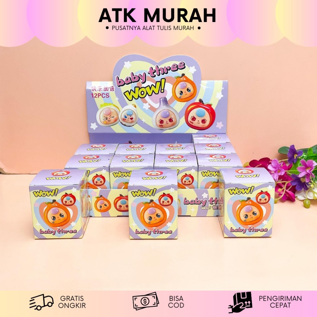 Jual MISTERY BOX MINIATUR BULU BABY THREE FRUIT MN-1812 BLIND BOX LUCU ...