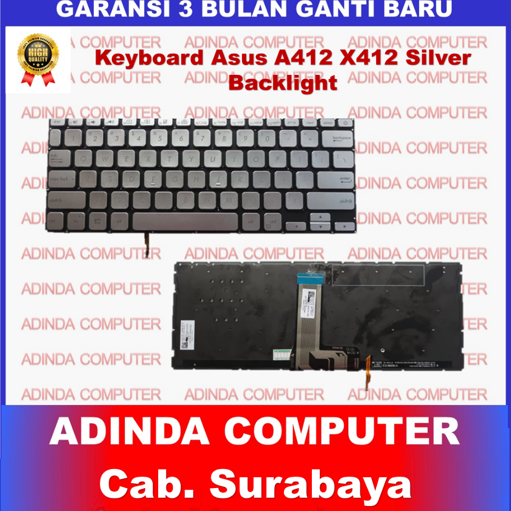 Jual Keyboard Asus Vivobook 14 A412 X412 A412UA A412UF A412UA A412D ...