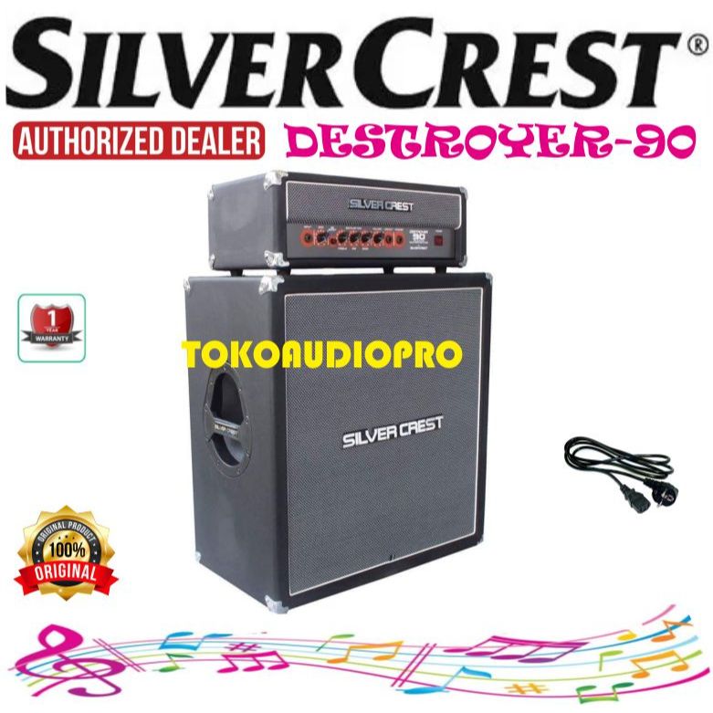 Jual Silver Crest Destroyer 90 Head Cabinet Amplifier Gitar Bass ...