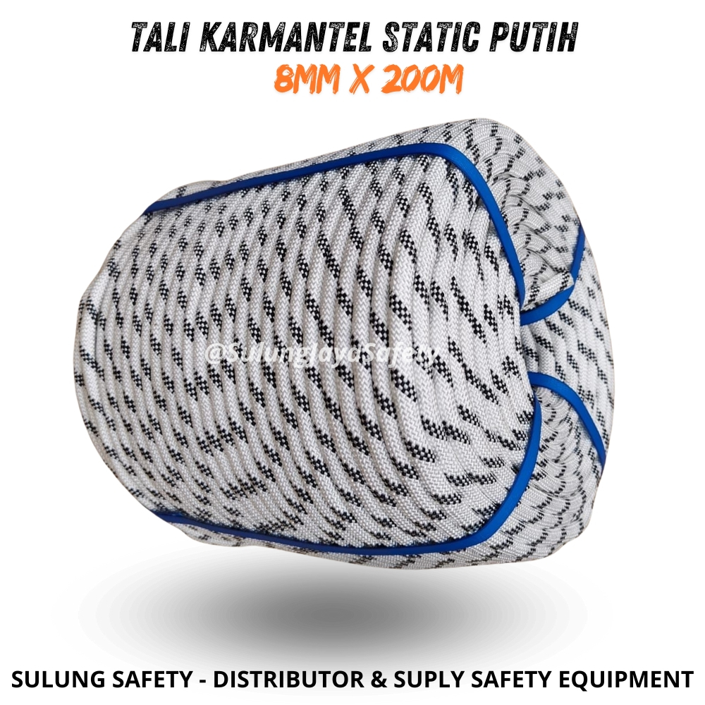 Jual Tali Karmantel STATIS Double 8mm x 200m Putih Original Bergaransi ...