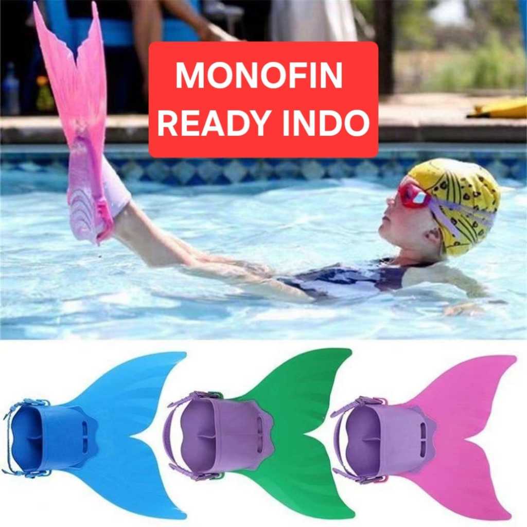 Jual Monofin kaki katak anak mermaid renang sirip ikan ariel import ...