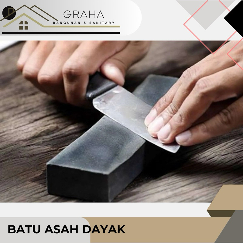 Jual Batu Asah Cap Dayak / Batu Gosok Cap Dayak Hijau | Shopee Indonesia