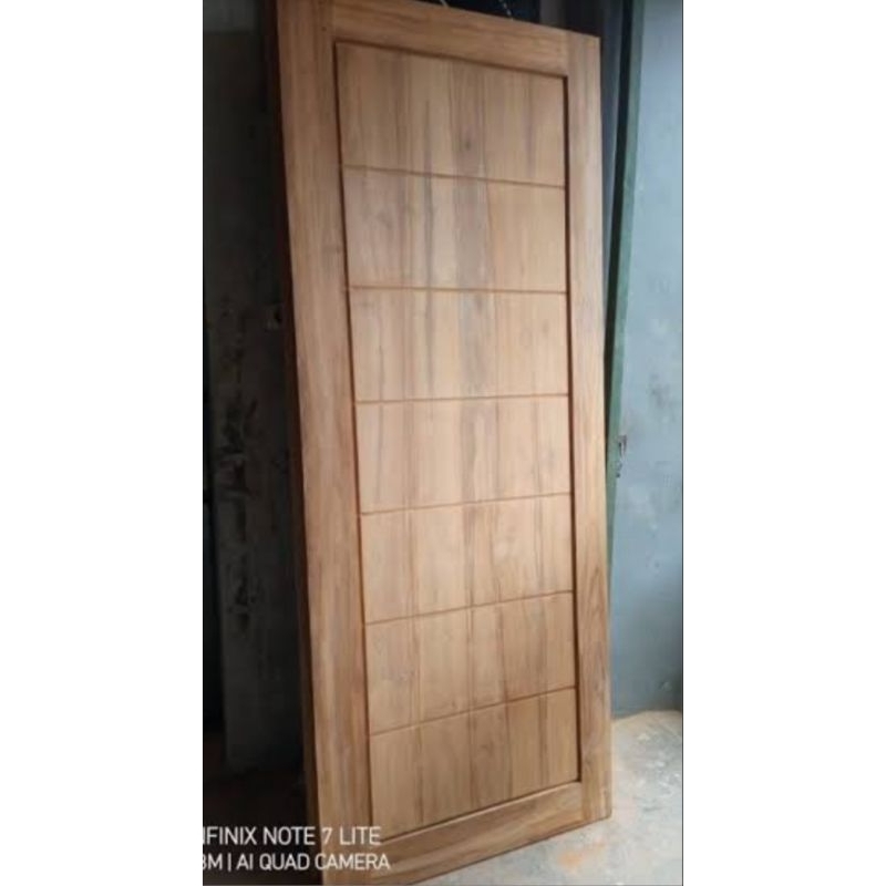 Jual pintu kayu jati ram 3cm isian 2cm ukuran 80x200 | Shopee Indonesia