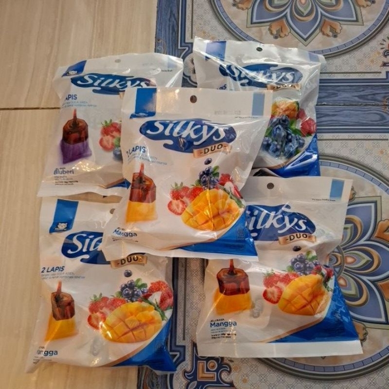 Jual Puding Silkys Dua 2 Lapis Gula Aren Kemasan Mix Rasa 5 pack isi 50 ...