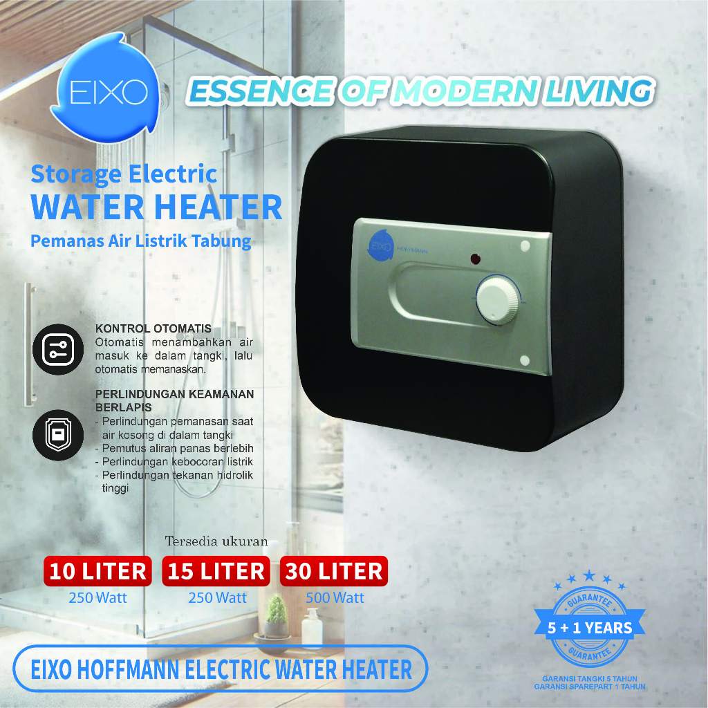 Jual Big Water Heater Pemanas Air Kamar Mandi Listrik Hitam EIXO ...
