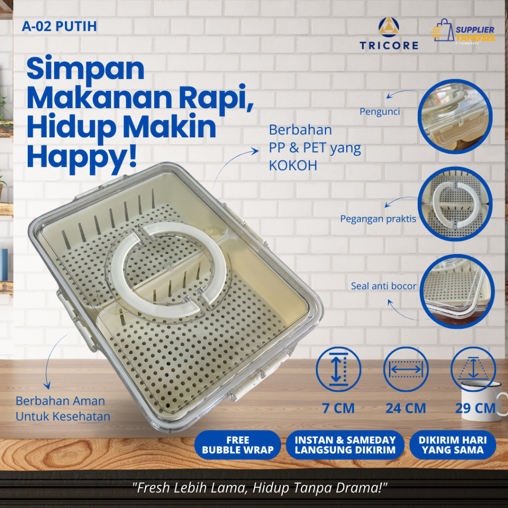 Jual TERLARIS!!! Box penyimpanan makanan kotak sayur buah food ...