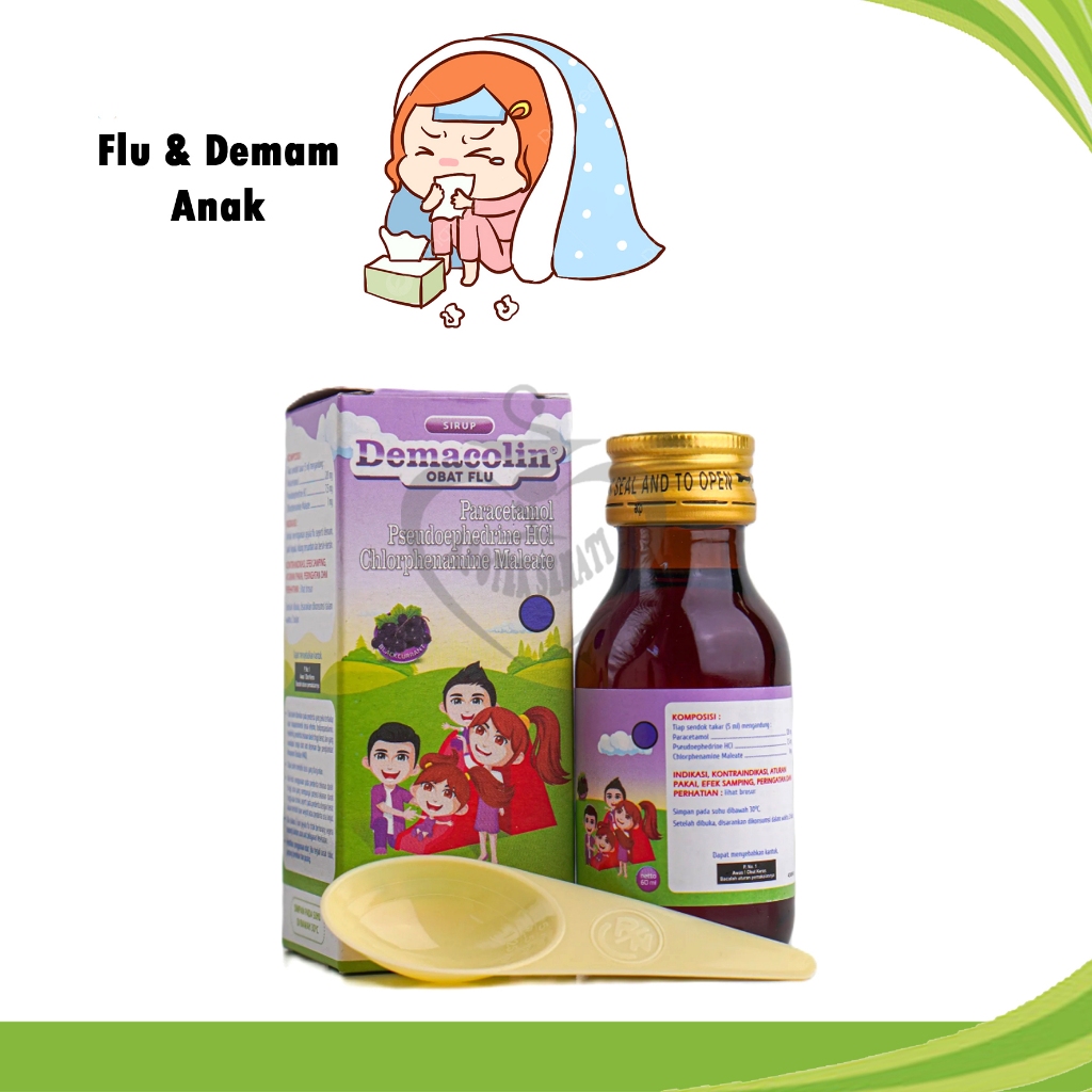 Jual DEMACOLIN SIRUP 60ML OBAT FLU PILEK | Shopee Indonesia