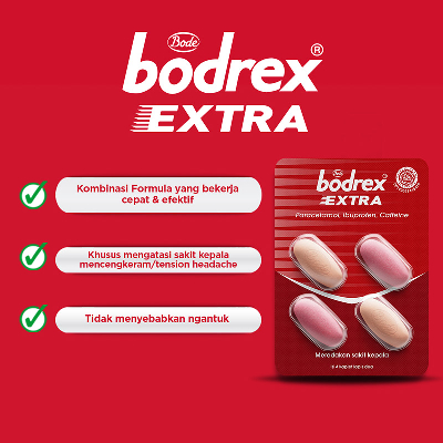 Jual Bodrex Extra 4 Kaplet Strip | Shopee Indonesia