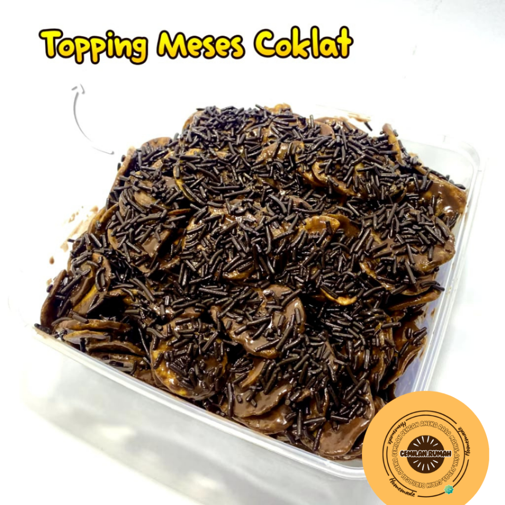 Jual Cemilan Rumah Keripik Pisang Lumer Crispy Coklat Lumer Topping ...